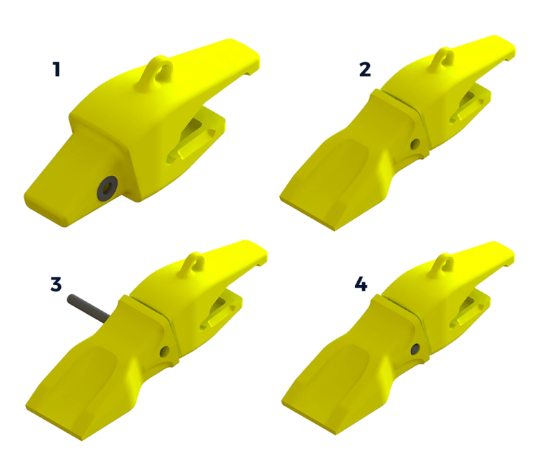 CAT J-Series Bucket Teeth Replacement: Removal and Installation ...
