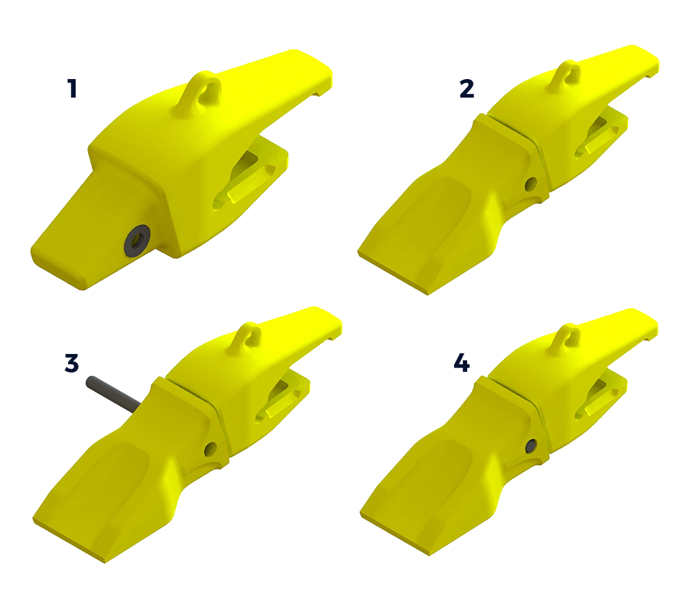 CAT J-Series Bucket Teeth Replacement: Removal and Installation ...